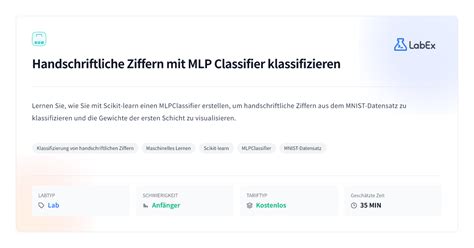 Handschriftliche Ziffern Mit Mlp Classifier Klassifizieren Labex