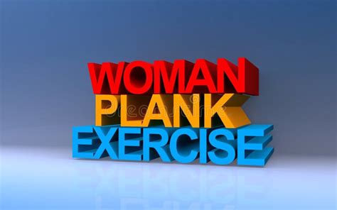 Woman Plank Exercise On Blue Stock Illustration Illustration Of Modifications Exercise 316167924
