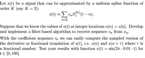 Approximation MATLAB Implementation Spline Fitting Mathematics Stack Exchange