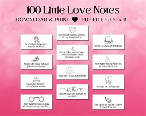 Printable Love Notes Boyfriend