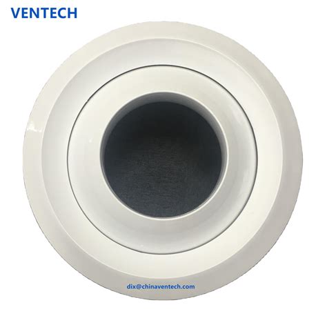 Theater Application Hvac Duct Wall Mounted Aluminum Round Jet Nozzle Diffuser Ventech