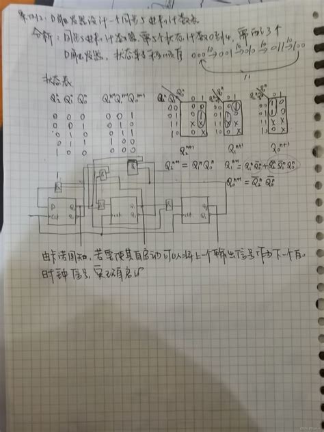 数字逻辑电路设计案例（保险箱数字代码锁与同步5进制计数器）d触发器设计5进制计数器 Csdn博客