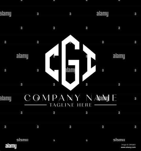 Cgi Letter Logo Design With Polygon Shape Cgi Polygon And Cube Shape