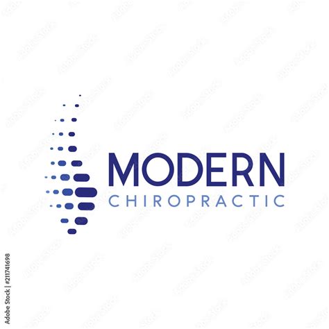 Chiropractic Vector Logo Icon Element Medical Design Collection Vector Illustration Stock