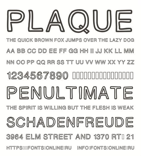 Plaque Font