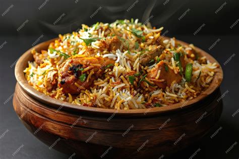 Premium Photo Indian Chicken Biryani Spicy Chicken Biryani Food