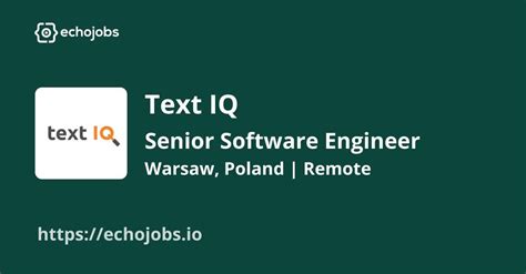 Text Iq Is Hiring Senior Software Engineer Sre In Elasticsearch Platform Team Warsaw Poland