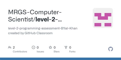 Github Mrgs Computer Scientistlevel 2 Programming Assessment B1lal