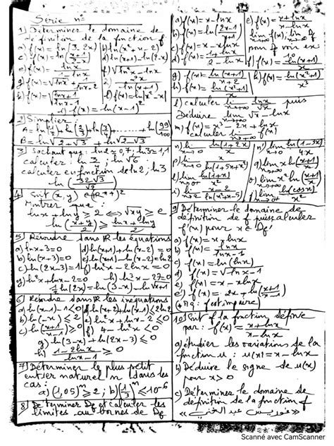 2bsm Série Logarithme 1 Pdf