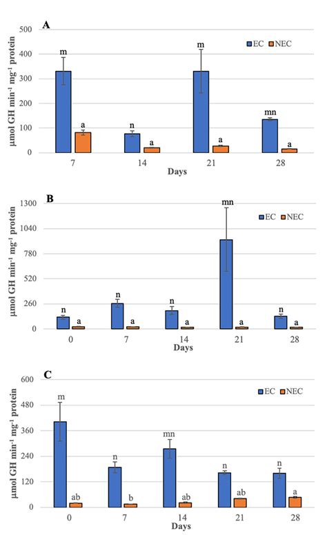 Glutamine Synthetase Gs Activity In Bambusa Nutans Wall During Download Scientific Diagram