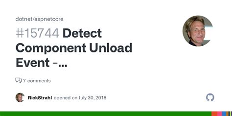 Detect Component Unload Event Onunloadasync · Issue 15744