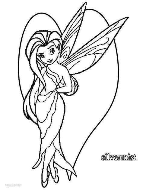 Silvermist Fairy Coloring Pages