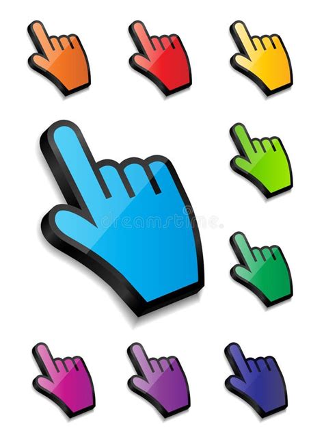 Mouse Hand Cursor Vector Illustration Stock Vector Illustration Of Illustrations Ideas 34966663