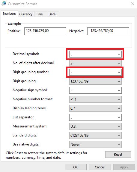 Troubleshooting Wrong Decimal Symbol 10000 Became 10000 Autocount Resource Center