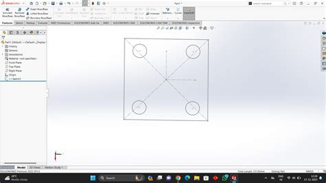 unable to use extrude boss base r solidworks