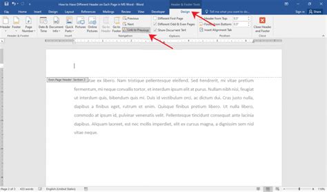 How To Have Different Header For Each Page In MS Word OfficeBeginner
