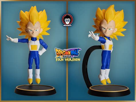 Fanart De Vegeta Daima Ssj3 Por Mixandbits Makerworld Descarga Modelos