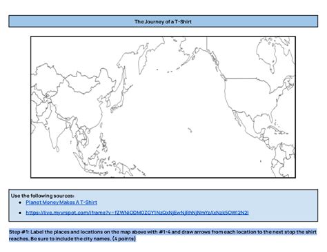 Copy Of Siya Kumar Journey Of A T Shirt 1022956 The Journey Of A Tshirt Use The Following