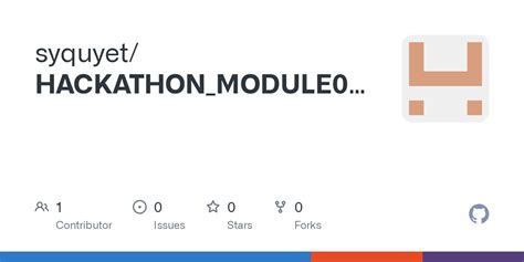 Github Syquyethackathonmodule02basic