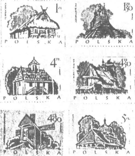 1974 3 5 木结构建筑 邮票