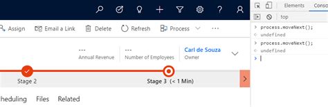Using Javascript To Go To Next Stage In Business Process Flows