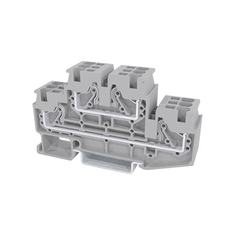 2 5mm2 2 Layer Type Industrial Spring Din Rail Electrical Terminal Blocks Distribution