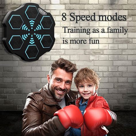 Boxing Machine 9 Livelli Macchina Da Boxe Musicale Smart Allenamento Casa Con Luci Led Fitness