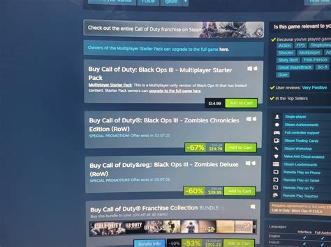 Bo3 on sale : r/Steam
