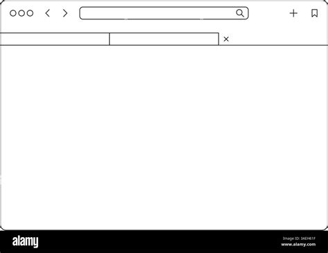 Generic Web Browser Interface With Tabs And Url Bar With Copy Space