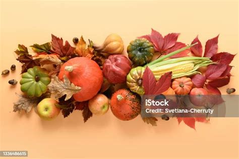 가을 수확 호박 옥수수 다채로운 잎의 수직 구성 추수 감사절과 할로윈 0명에 대한 스톡 사진 및 기타 이미지 0명 10월 11월 Istock
