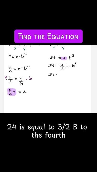 How To Write An Exponential Equation Algebra2easy Exponentialfunction Math Equation