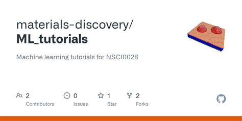 github materials discovery ml tutorials machine learning tutorials