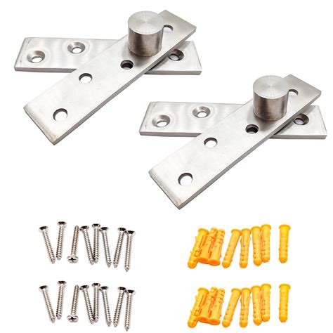 Buy 100mm4inch Hidden Door Pivot Hinges 360 Degree Stainless Steel Rotation Offset Axes Door