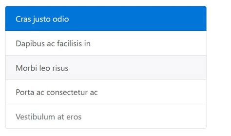 Bootstrap List Group