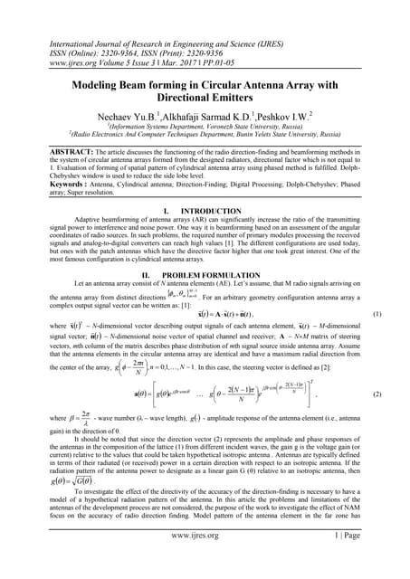 Design Of Non Uniform Linear Antenna Arrays Using Dolph Chebyshev And