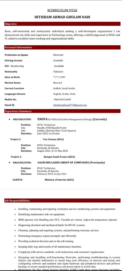 Ihtisham Ahmad On Linkedin Job