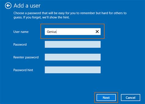 guides to create a new local account in windows 10