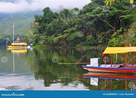 Tarapoto Peru Laguna Sauce Or Laguna Azul Is An Exotic And Picturesque