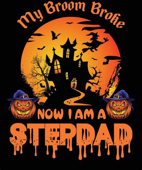 Stepdad T Shirt Design For Halloween Vector Art At Vecteezy