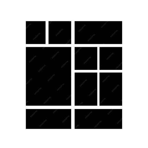 Premium Vector Template Collage Idea For Wall Photo Gallery Moodboard Vector Photo Collage