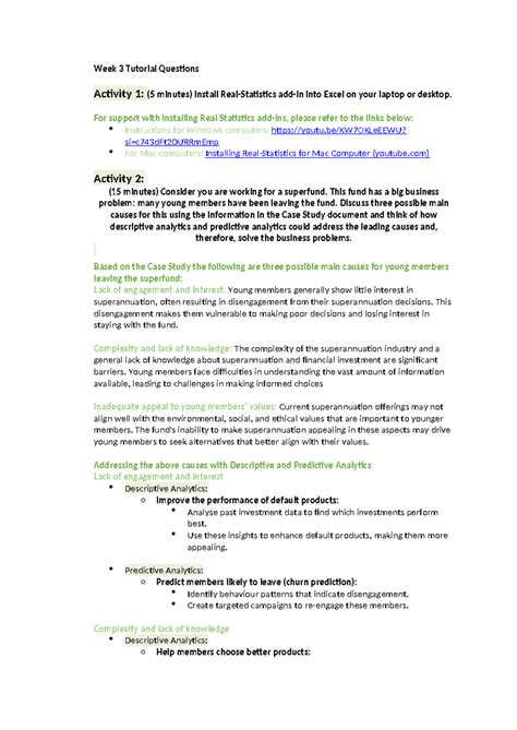 Week 3 Task 2 Notes Week 3 Tutorial Questions Activity 1 5 Minutes