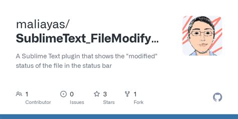 GitHub Maliayas SublimeText FileModifyStatus A Sublime Text Plugin That Shows The Modified