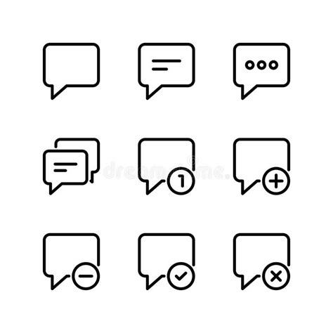 Double Speech Bubbles Dots Group Stock Illustrations 1 Double Speech