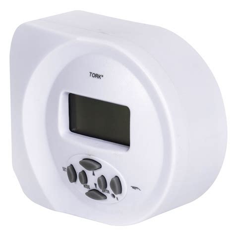 Tork Plug In Timer White Min Time Setting 1 Min Max Time Setting