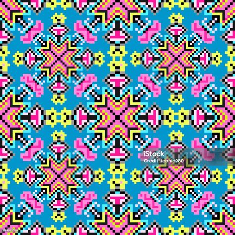 작은 픽셀 추상적인 기하학적 원활한 패턴 벡터 일러스트 레이 션 모자이크 처리에 대한 스톡 벡터 아트 및 기타 이미지 모자이크 처리 예술 기하 Istock