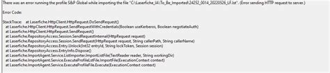 Import Agent Error Sending Request To Server Laserfiche Answers