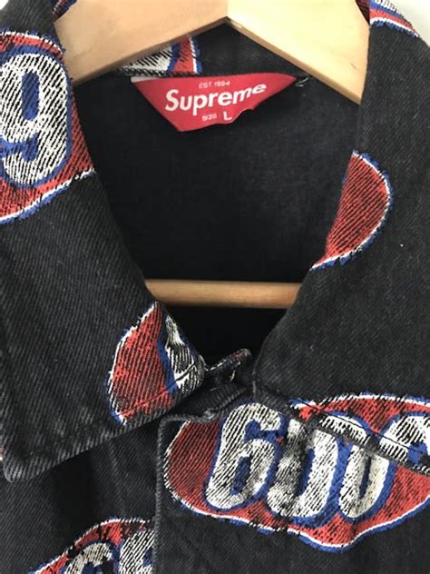 Supreme Supreme 666 Black Denim Trucker Jacket Grailed