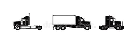 trucks silhouettes three distinct types showcasing different designs