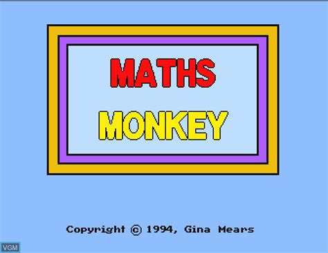 Maths Monkey For Commodore Amiga The Video Games Museum