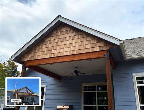 Craftsman Stained Cedar Siding